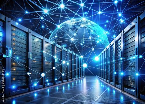 Global Connectivity And Data Security Converge In A Futuristic Digital