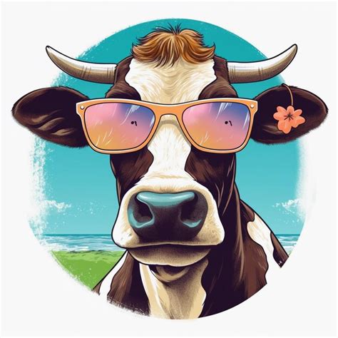 Premium Ai Image The Chic Evolution Of Cows In The Modern Era