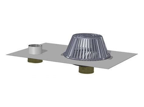 Thunderbird 3 Copper No Hub Bottom Outlet Roof Drain Combo Sunshine