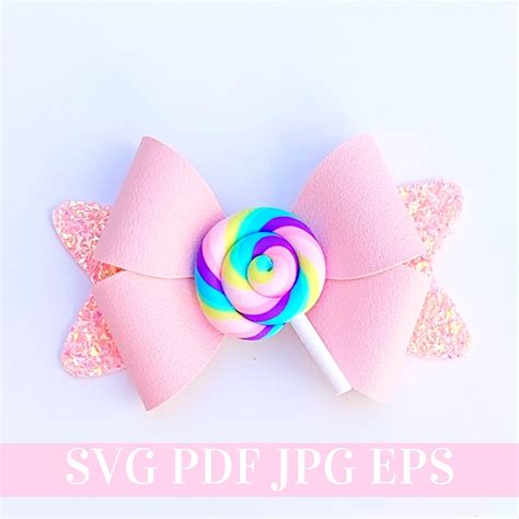Hair Bow Template Svg Hair Bow Svg Pdf Digital Template Hair Bow