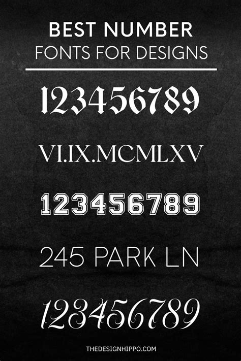 12 Best Number Fonts Display Your Numbers In Style Artofit