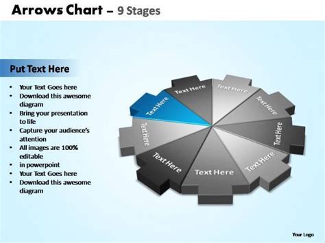 PowerPoint Presentation Chart Arrows Chart Ppt Slides