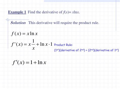 PPT The Natural Logarithmic Function Differentiation PowerPoint Presentation ID
