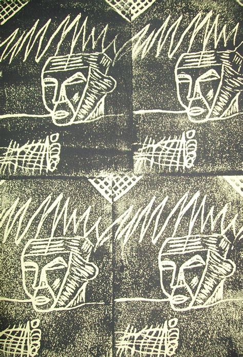 Bls Art Department Yr 11 Polystyrene Block Printing