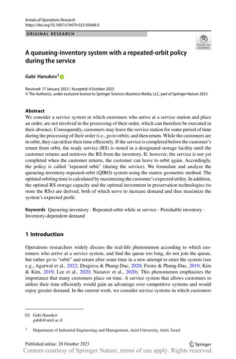 A Queueing Inventory System With A Repeated Orbit Policy During The Service