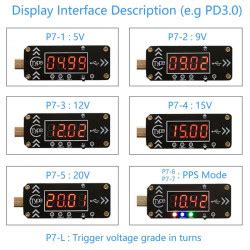 USB PD TRIGGER CHARGER XY WPDT VOLT METER