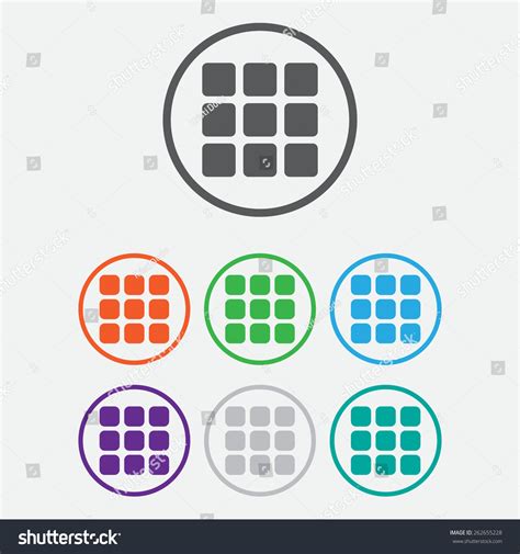 Thumbnails Grid Sign Icon Gallery View Stock Vector Royalty Free 262655228 Shutterstock