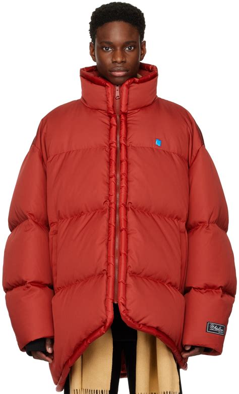 buy ader error ader error red dello down jacket at 61 off editorialist