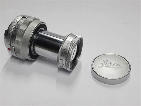 Leitz 9cm F4 Elmar M Coated Chrome Collapsible Lens No 1491758 Leitz Front Cap Mw Classic