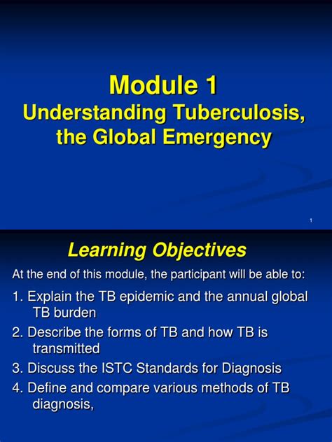 Tb Dots Module1 Tuberculosis Infection