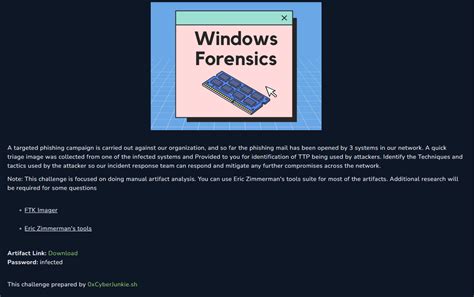 Windows Forensics Analysis Analyzing Forensics Artifacts To Uncover