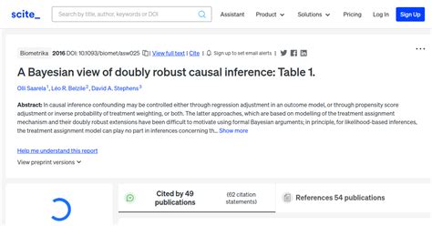 A Bayesian View Of Doubly Robust Causal Inference Table 1