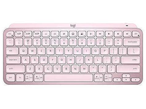 Logitech Mx Keys Mini Tkl Wireless Bluetooth Scissor Keyboard With Backlit Keys Rose