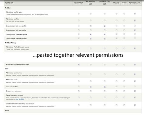 7 Profile2 Access Denied For Users Profiles Drupal Answers