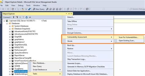 Sql Server Security Vulnerability Assessment Tool In Ssms 174