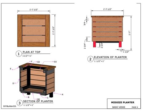Diy Flower Planter Box Build Plan Farmhouse Easy Design Patio Planter