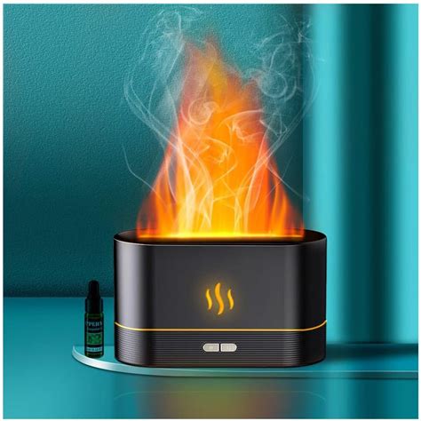 Flame Diffuser Mist Humidifier Aromatherapy Rgb Led Diffuser Computia