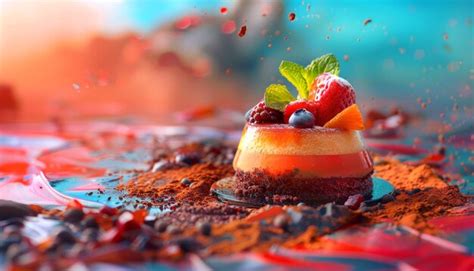 View Of A Beautiful Dessert Premium Ai Generated Image