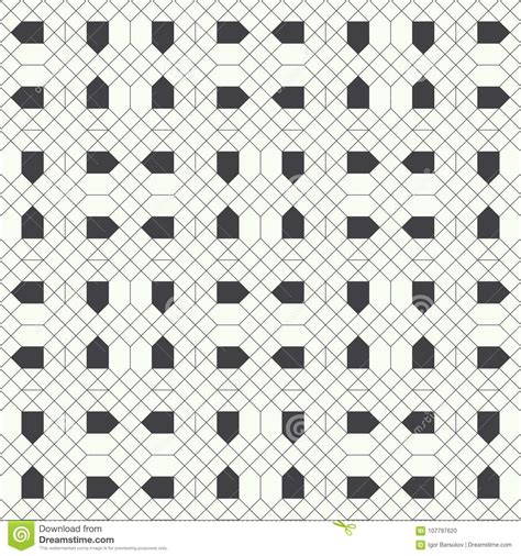 Vector Seamless Pattern Stock Vector Illustration Of Hexagonal