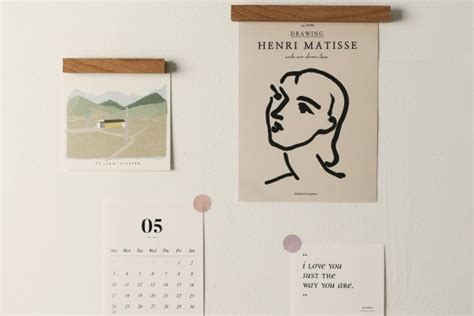 밤온공방 원목 우드스틱 마그넷 위시버킷