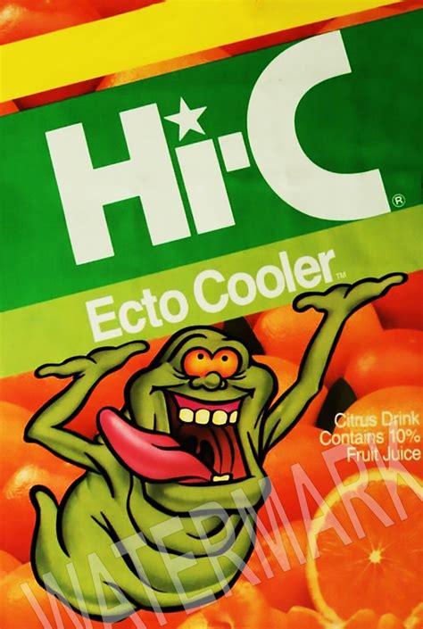 Hi C Slimer Ecto Cooler Usa High Quality Metal Magnet 2 7 X 4 Fridge
