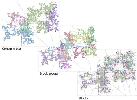 Our Generated Maps Colored Based On Different Aggregation Levels