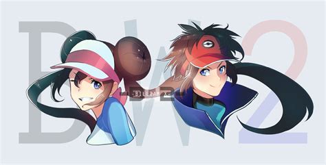 Rosa And Nate Pokemon And More Drawn By Nyantcha Danbooru