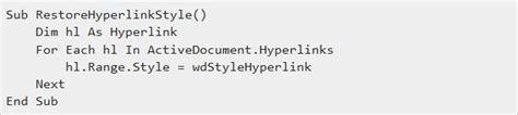 How Do You Return All Hyperlinks In A Microsoft Word Document Back To