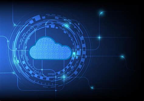 Cloud Computing Technology Concept Futuristic Technology Background