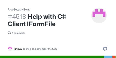 Help With C Client Iformfile · Issue 4518 · Ricosuternswag · Github