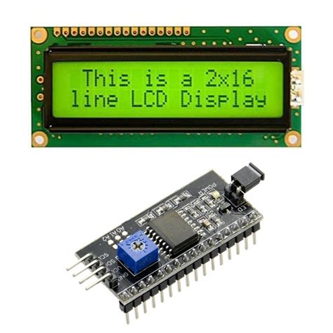 Vayuyaan Lcd 16x2 1602 Alphanumeric Display With I2c Interface Adapter