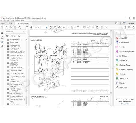 Yanmar Backhoe Loader Cbl40 Spare Parts Manual