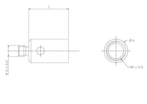 M2 To M3 Stainless Steel Adaptor L 7 Mm Quality Precision Tools