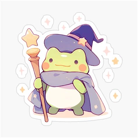 Cute Kawaii Froggy Frog Wizard Pastel And Purple By Cozykawaiiart