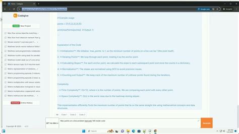 Max Points On A Line Problem Leetcode 149 Inside Code Youtube