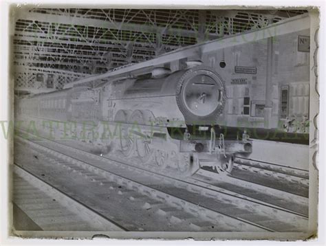 Glass Railway Negative Ooak Lner C10 Class Steam Locomotive At Carlisle