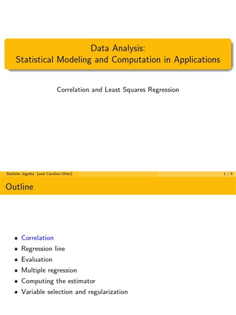 1 4 correlation and least squares regression pdf ordinary least