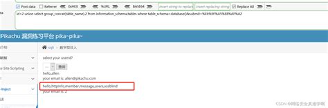 Pikachu靶场—sql注入通关pikachusql注入闯关 Csdn博客