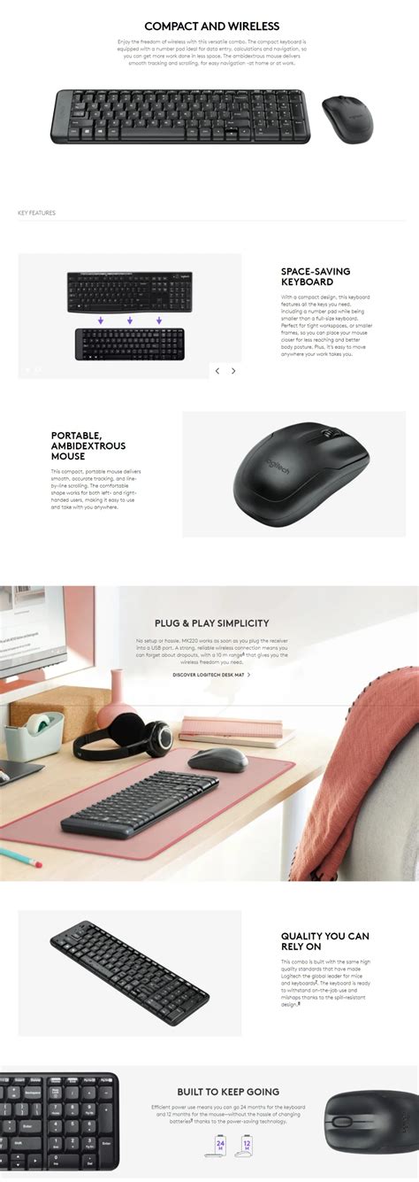 Logitech MK Wireless Keyboard And Mouse Technology Valley