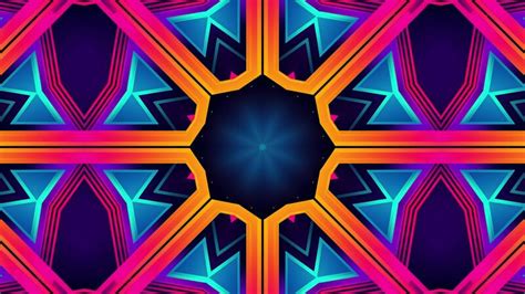 Abstract Geometric Design With Vibrant Colors And Symmetrical Patterns 52919002 Stock Video At