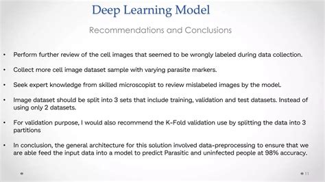 Malaria Detection Deep Learning Modelspptx