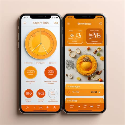 Premium Ai Image Mobile App Layout Design Of Diabetes Management App