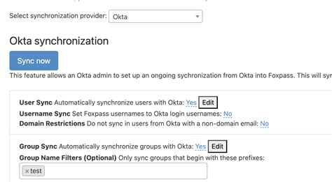 Sync With Okta
