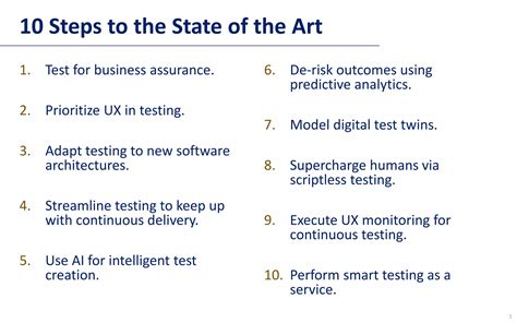 Testplant 10 Steps To State Of The Art Software Testing Pptx