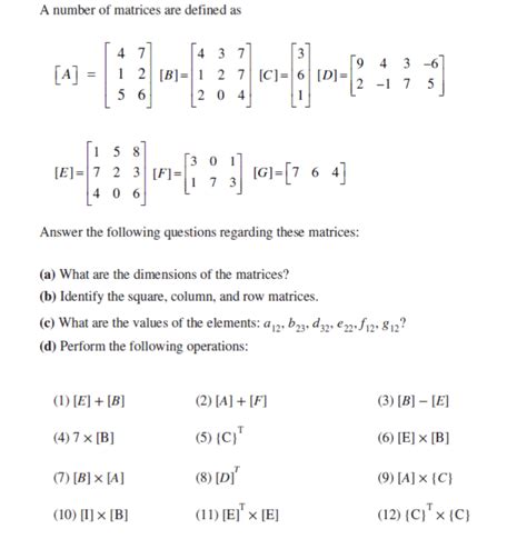 solved a number of matrices are defined as