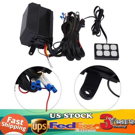 6 Gang Switch Panel Led Light Bar Circuit Control Box For Car Rv Boat