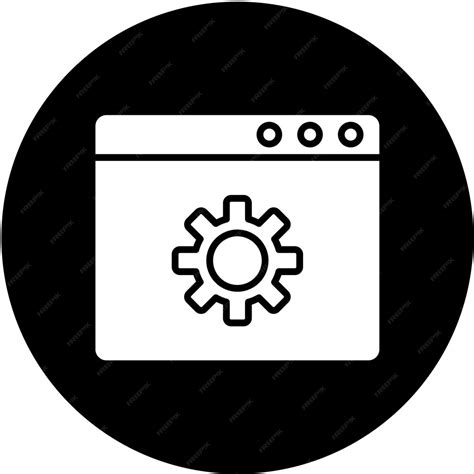 Premium Vector Vector Design Browser Setting Icon Style