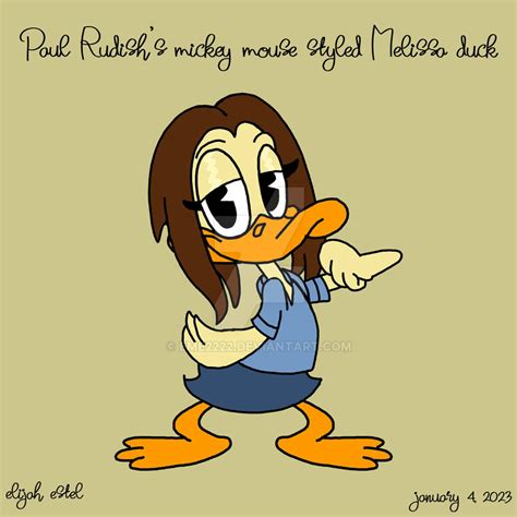 Paul Rudishs Mickey Mouse Styled Melissa Duck By Eme2222 On Deviantart