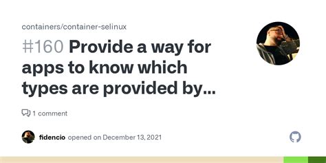 provide a way for apps to know which types are provided by container