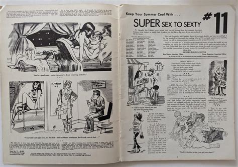 Lot Vintage Scarce Adult Comic Magazine SEX TO SEXTY